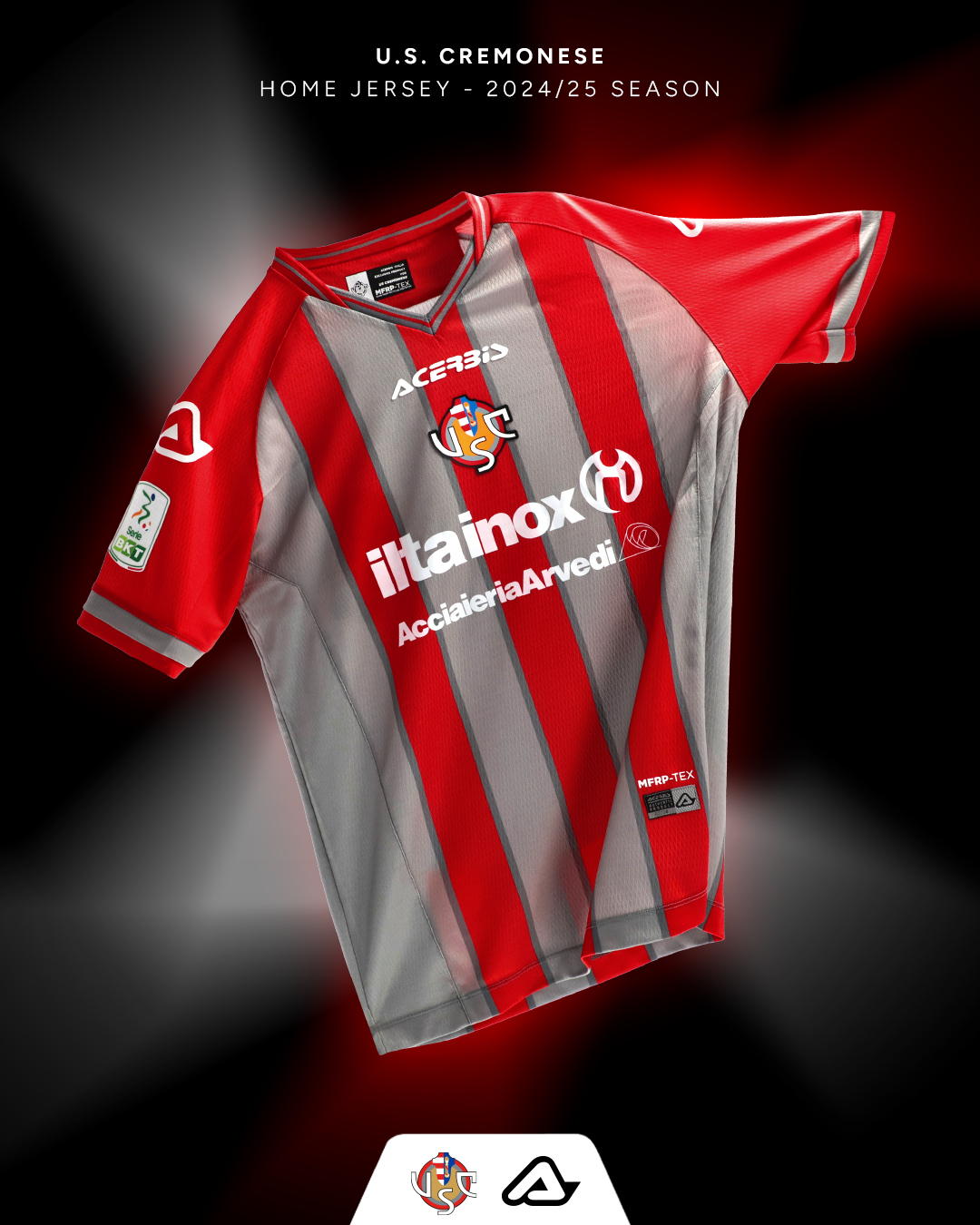Amore, passione e identità: Cremonese home kit 2024/25 – US Cremonese